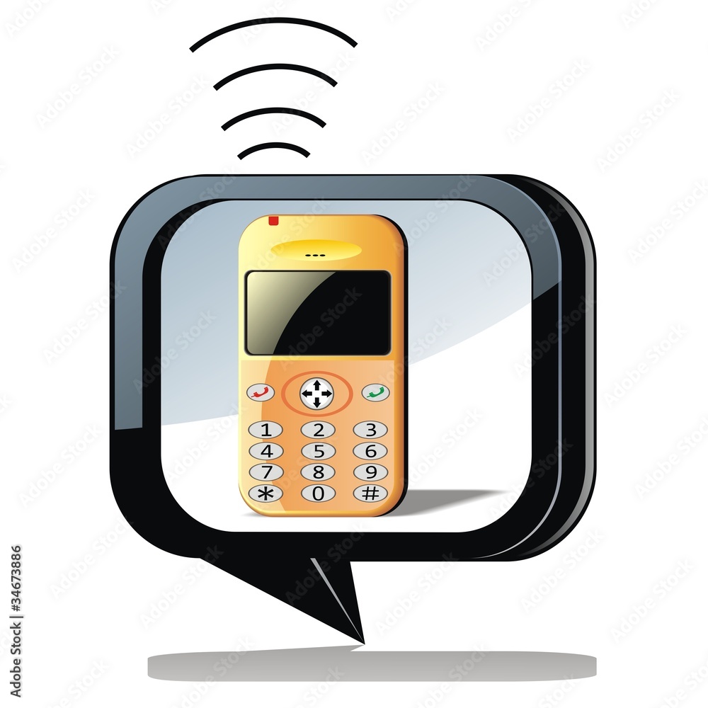 Logo_telefono 3 Stock Vector | Adobe Stock