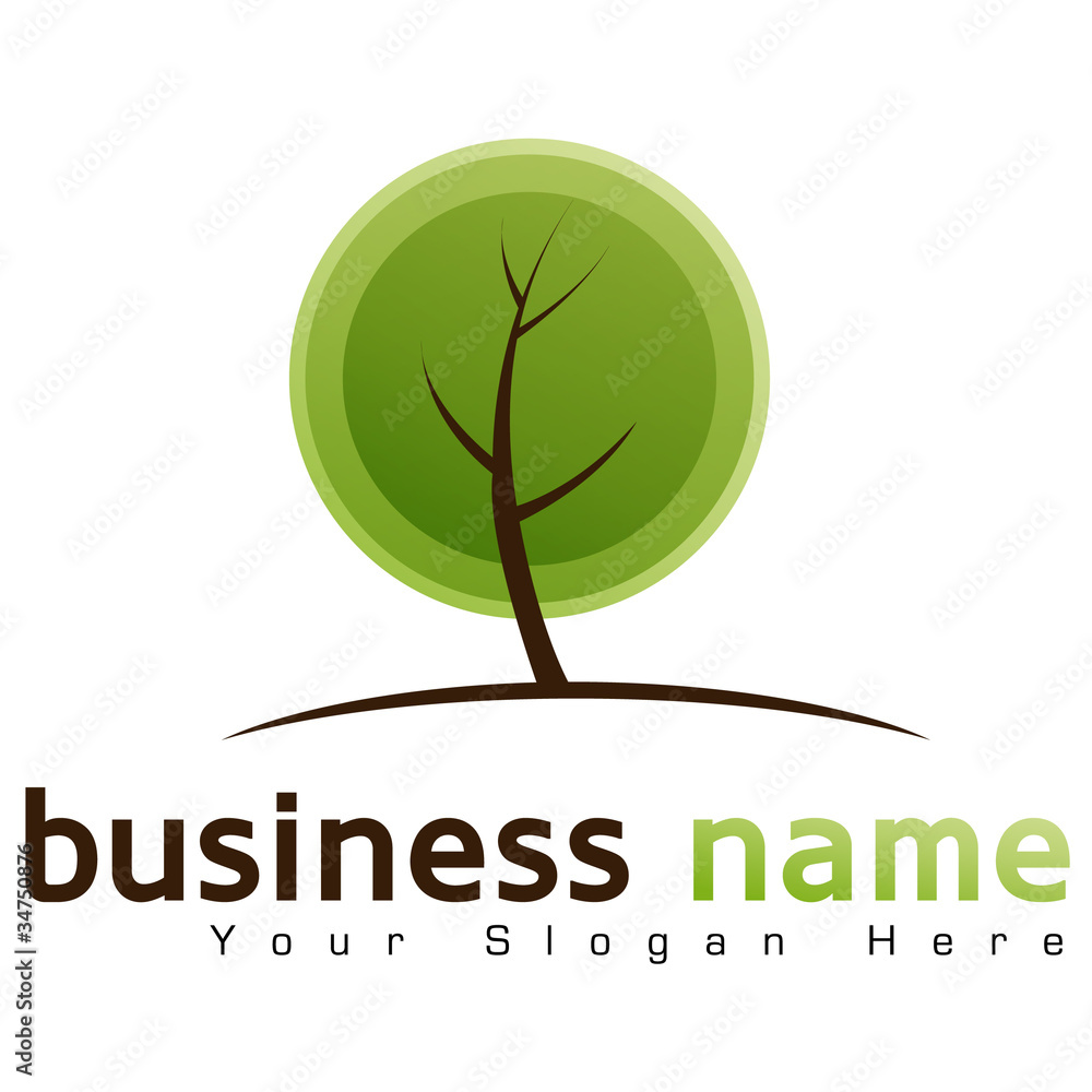 logo arbre Stock Vector | Adobe Stock