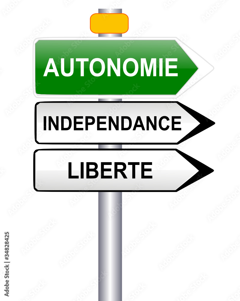 Panneau Autonomie Stock Vector | Adobe Stock
