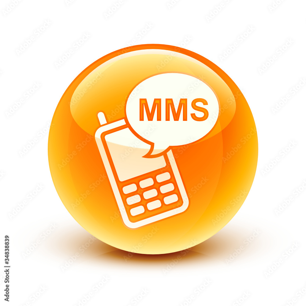 icône téléphone mms / phone icon Stock Vector | Adobe Stock