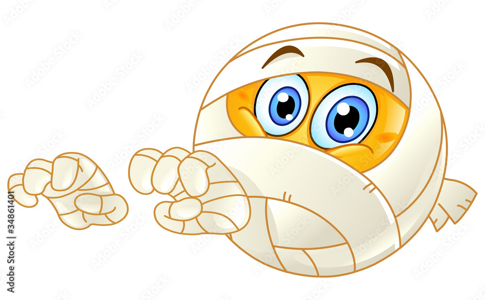 Mummy emoticon Stock Vector | Adobe Stock