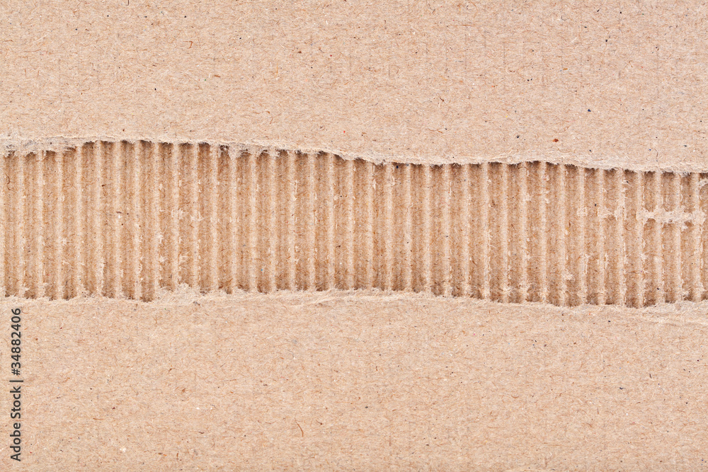 Feuille de carton ondulé Stock Photo | Adobe Stock