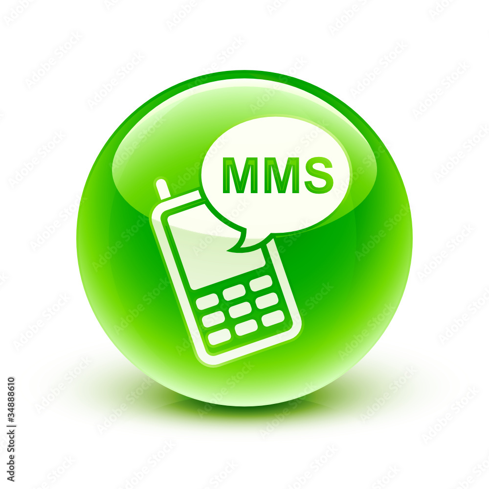 icône téléphone mms / phone icon Stock Vector | Adobe Stock