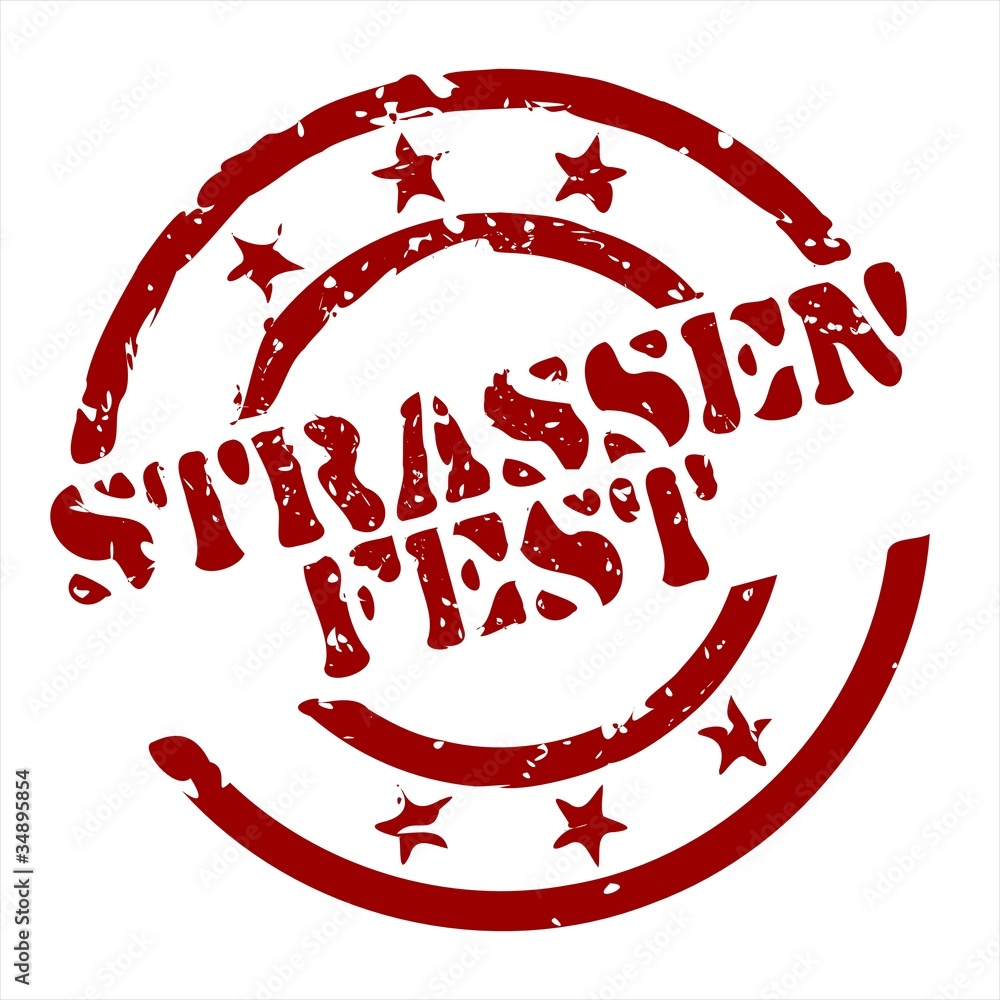 stempel strassenfest I Stock-Vektorgrafik | Adobe Stock