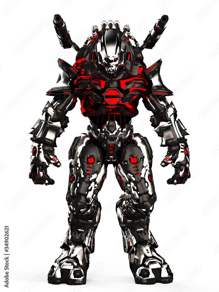 monster robot stand up Stock Illustration | Adobe Stock