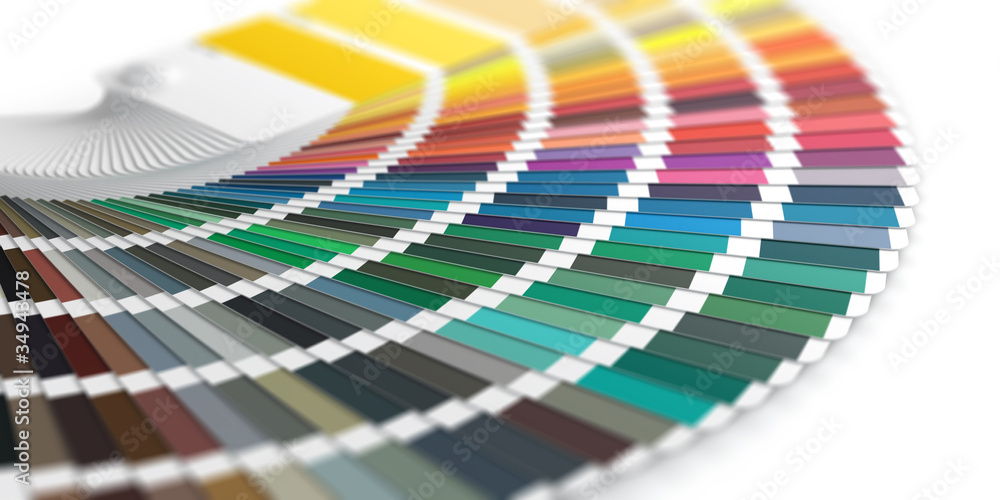 Nuancier RAL sur fond blanc 2 Stock Illustration | Adobe Stock