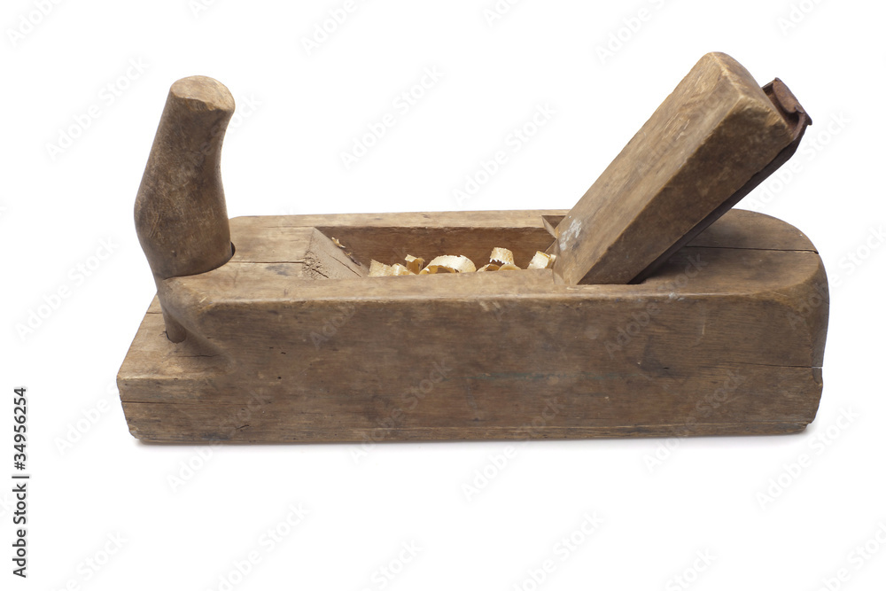 Old carpenter's wood planer Stock Photo | Adobe Stock