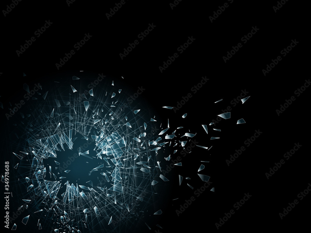 Broken Glass Desktop Background