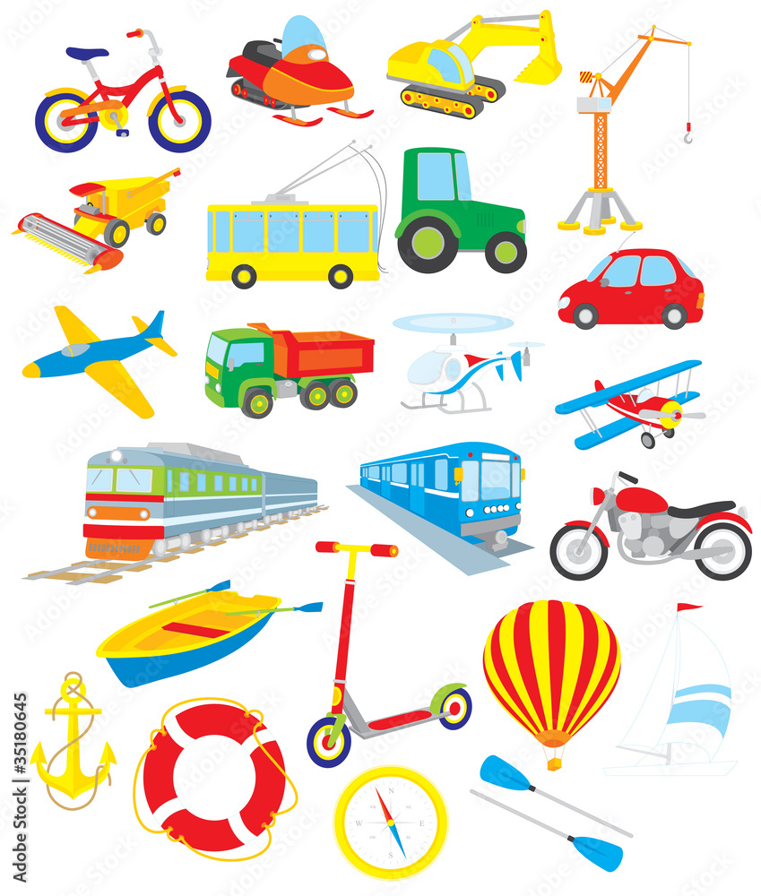 Forms Of Transportation Clipart For Kids