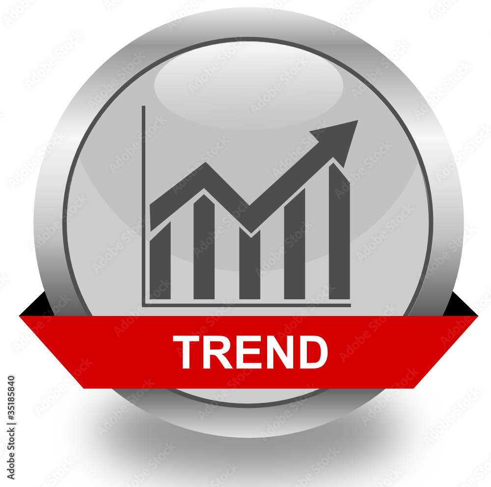 Trend icon Stock Vector | Adobe Stock