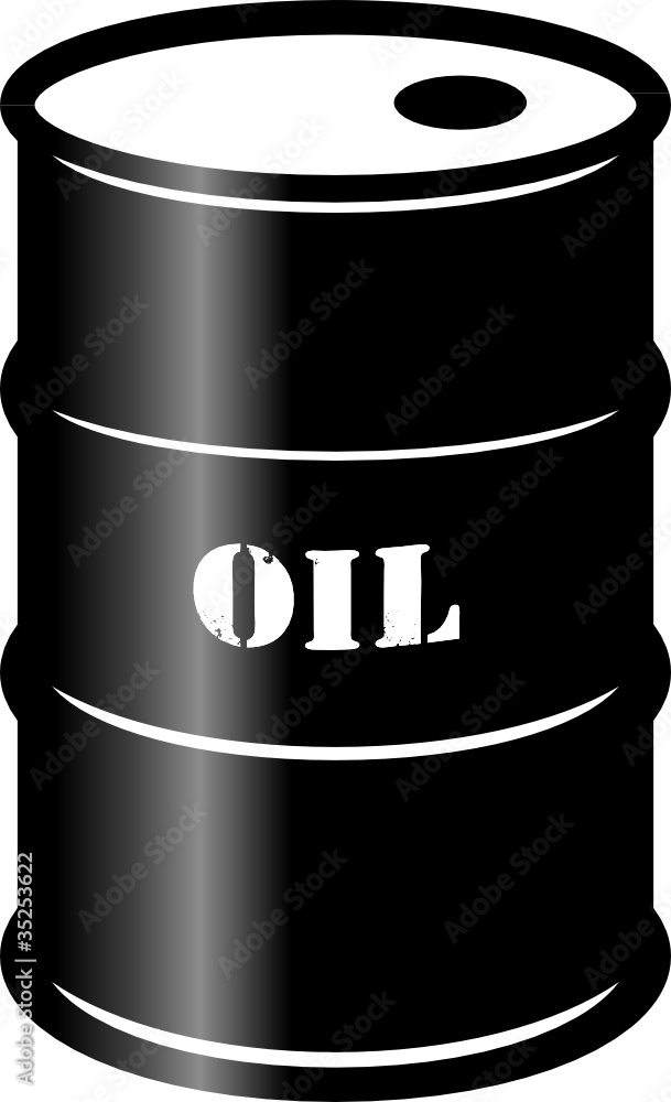Oil barrel, vector illustration Stock Vector | Adobe Stock
