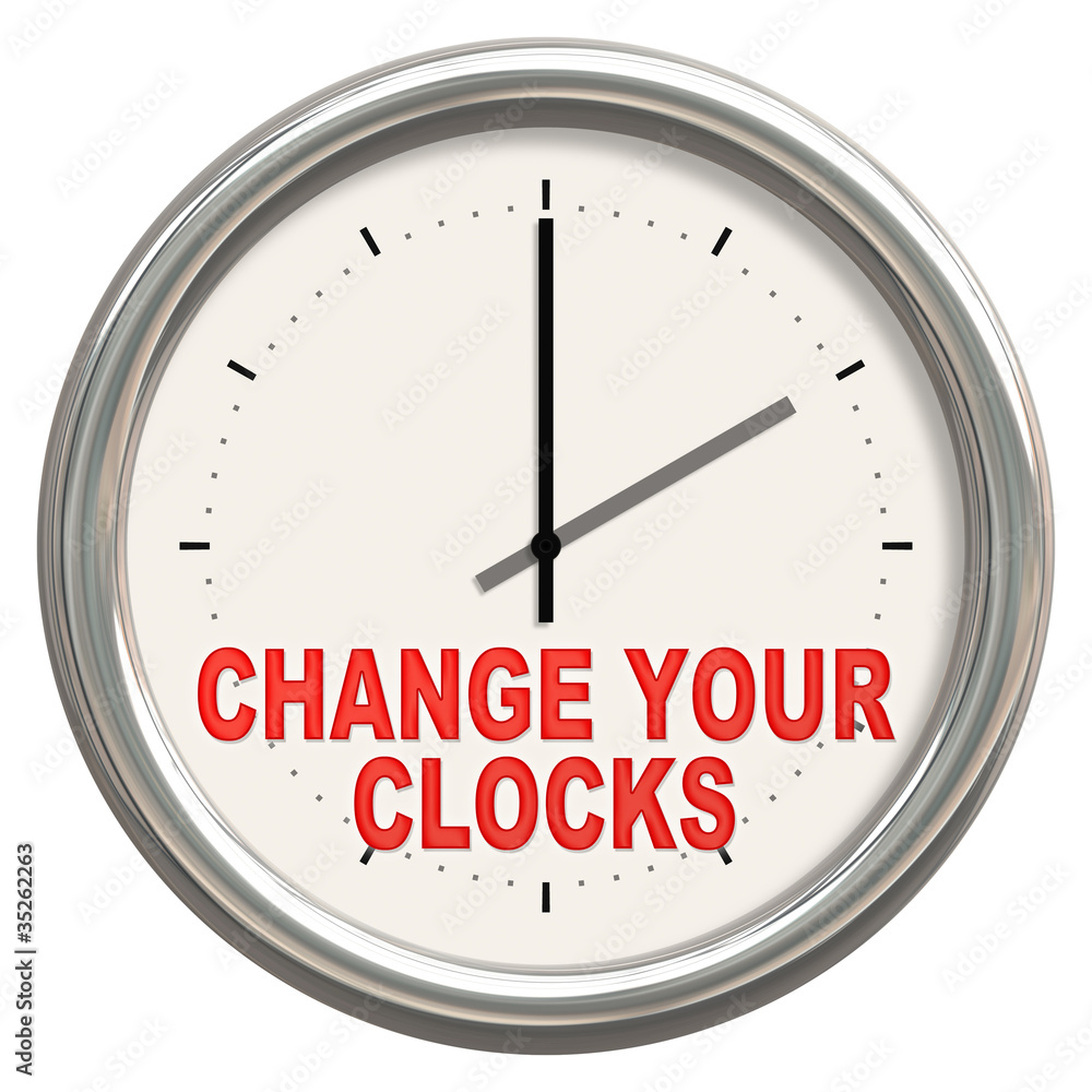 change your clocks Stock Illustration | Adobe Stock
