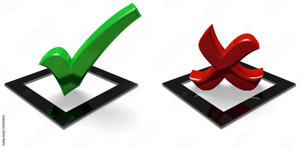 Ja / Nein Icon Stock-Illustration | Adobe Stock