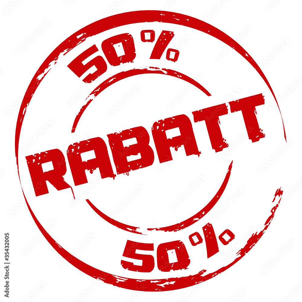 Stempel: 50 % Rabatt Stock-Vektorgrafik | Adobe Stock