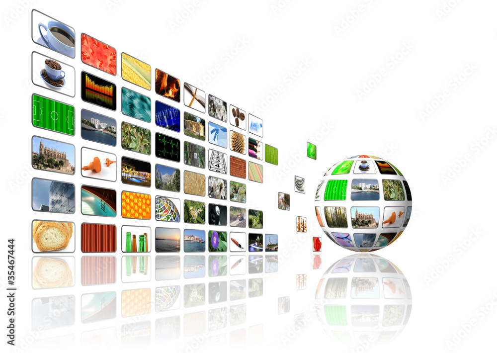 multimedia background Stock Illustration | Adobe Stock