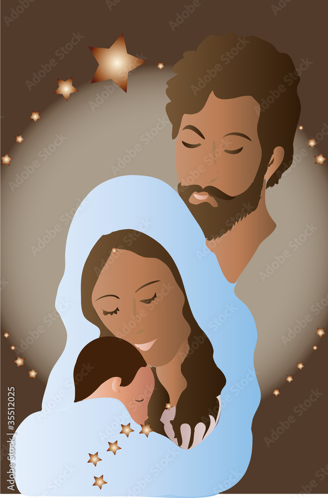 Holy Family Stock Vector | Adobe Stock