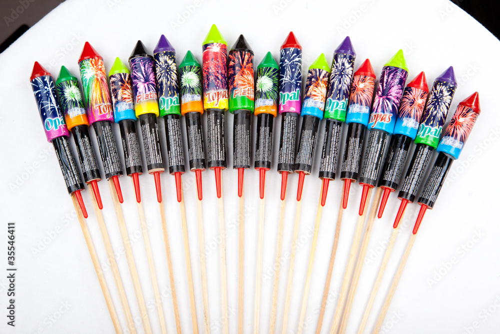 Feuerwerk, Raketen Stock-Foto | Adobe Stock