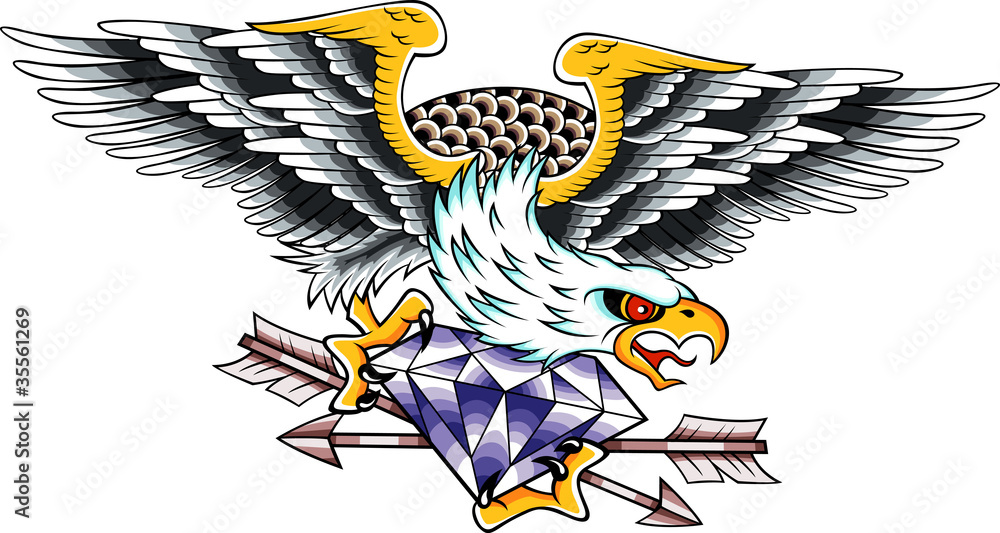 eagle classic emblem Stock Vector | Adobe Stock