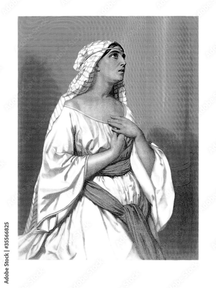 Semitic Woman Stock Illustration | Adobe Stock