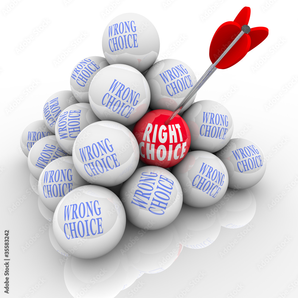 Right And Wrong Choices