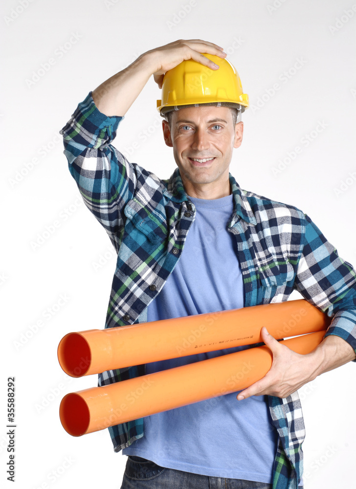 Obrero listo para trabajar foto de Stock | Adobe Stock