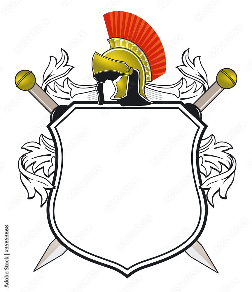 Römisches Wappen Stock-Vektorgrafik | Adobe Stock