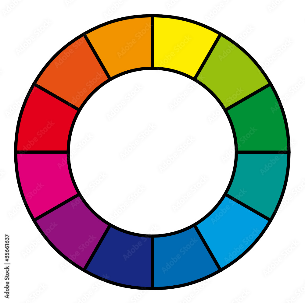 Farbkreis Stock-Vektorgrafik | Adobe Stock