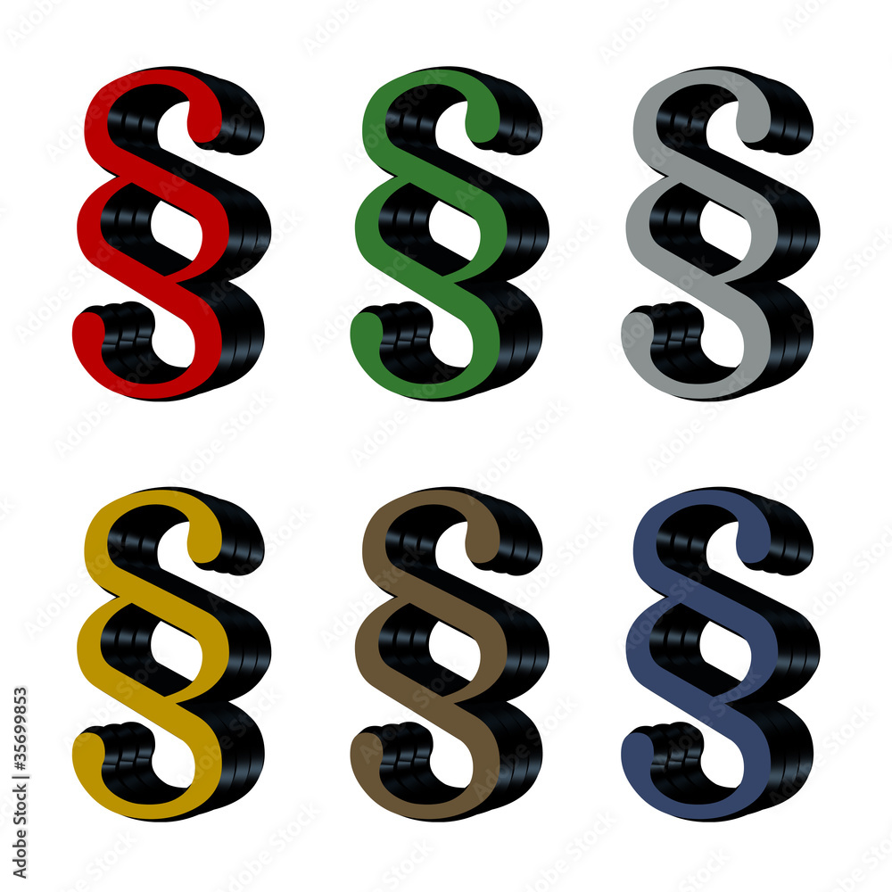 Paragraphenzeichen Stock-Illustration | Adobe Stock