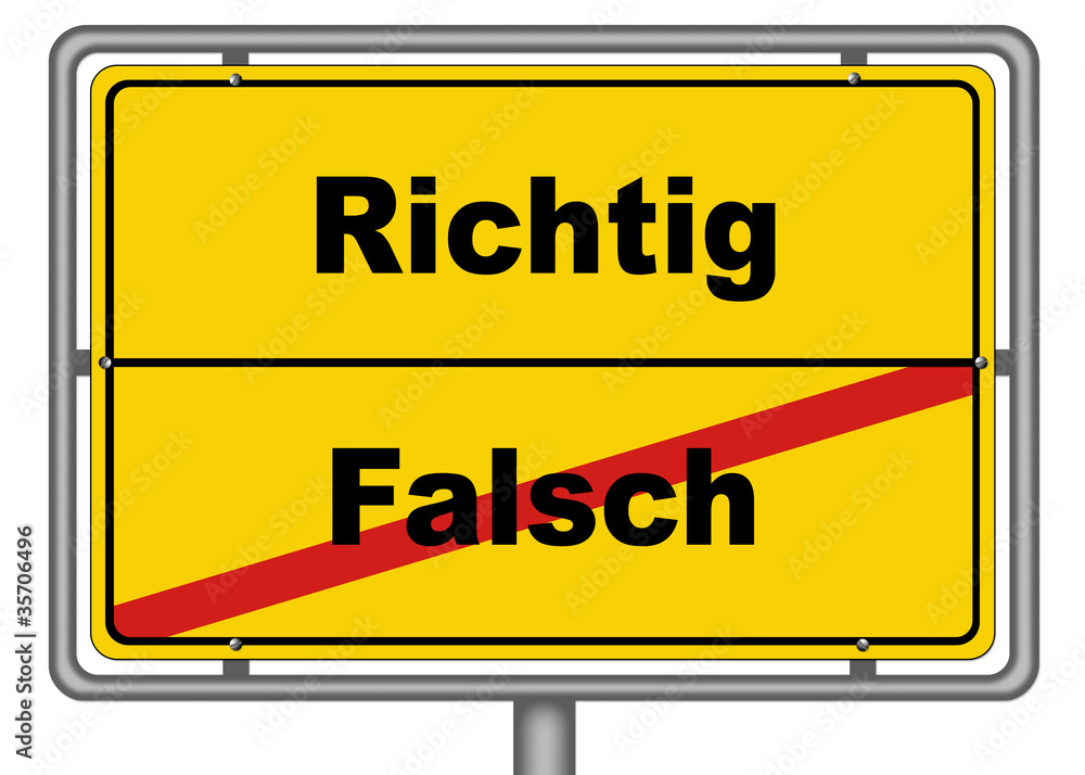 Richtig Falsch Stock-Illustration | Adobe Stock