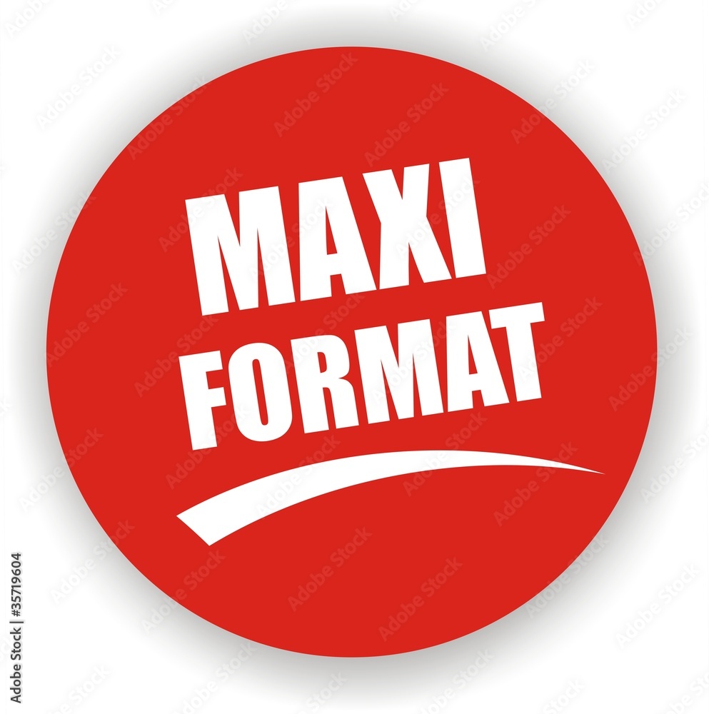bouton maxi format Stock Vector | Adobe Stock