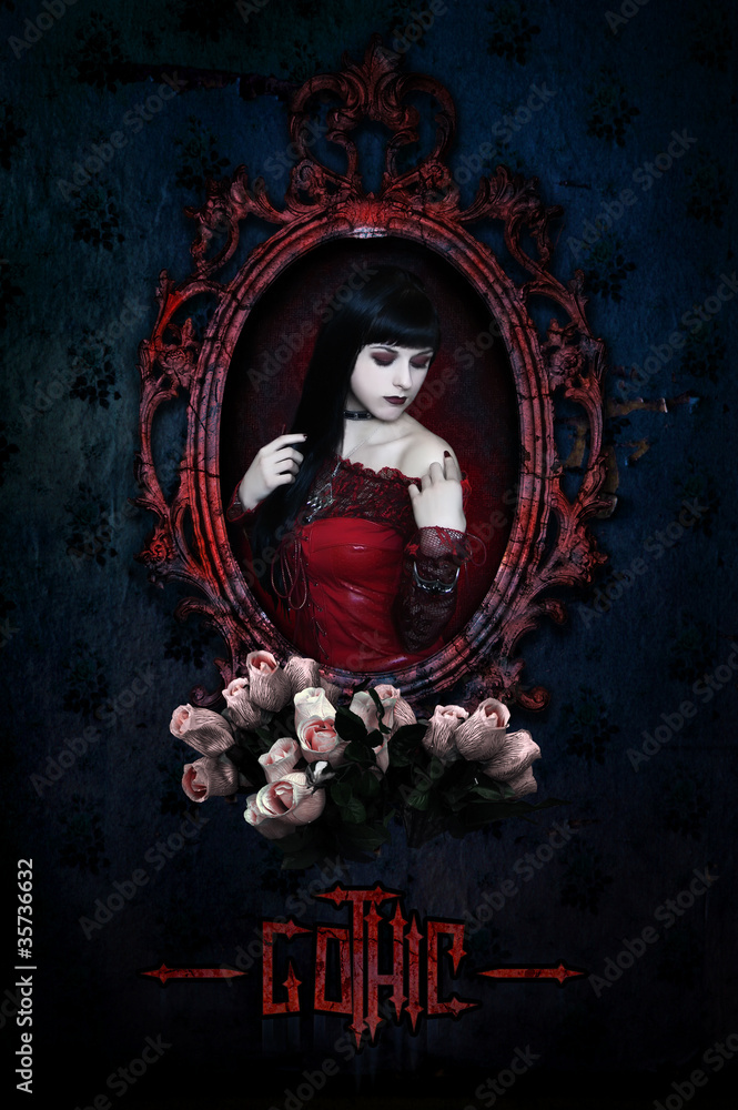 Gothic girl Stock Photo | Adobe Stock