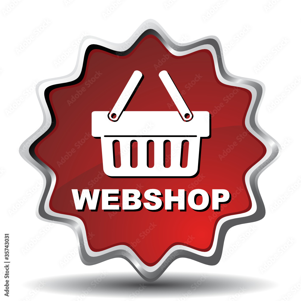 WEBSHOP ICON Stock Vector | Adobe Stock