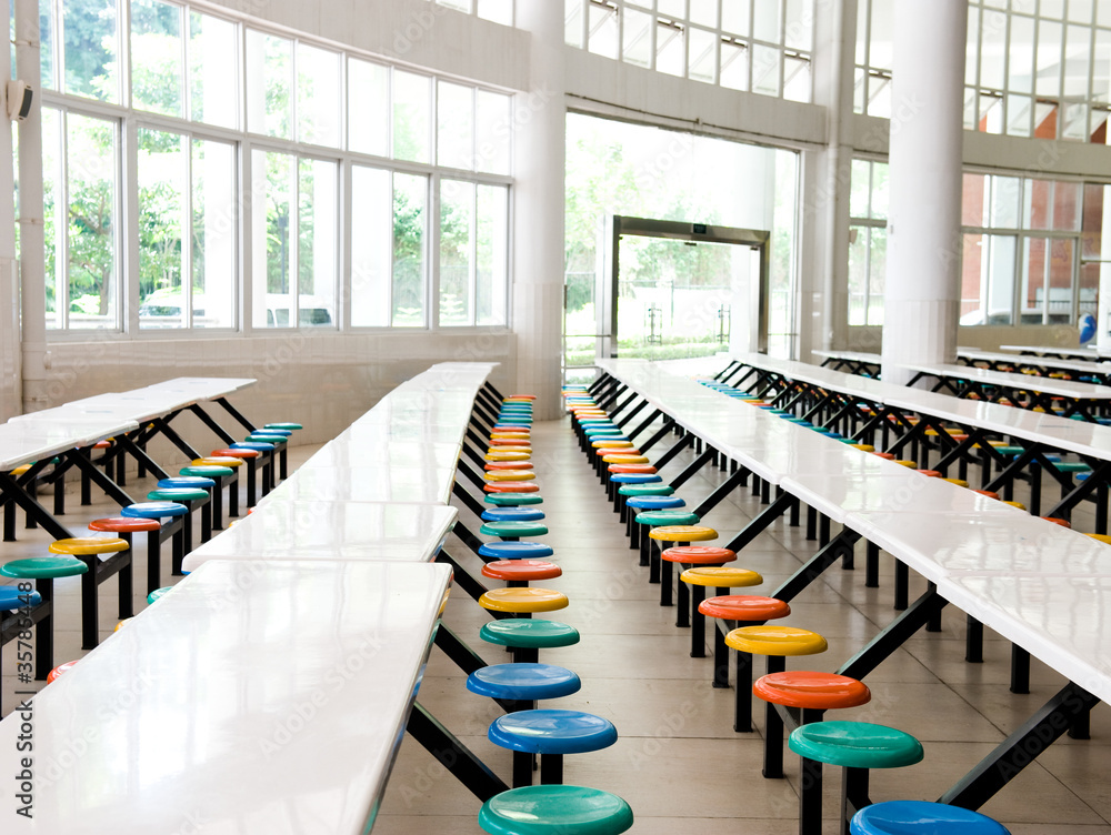 school cafeteria Stock Photo | Adobe Stock