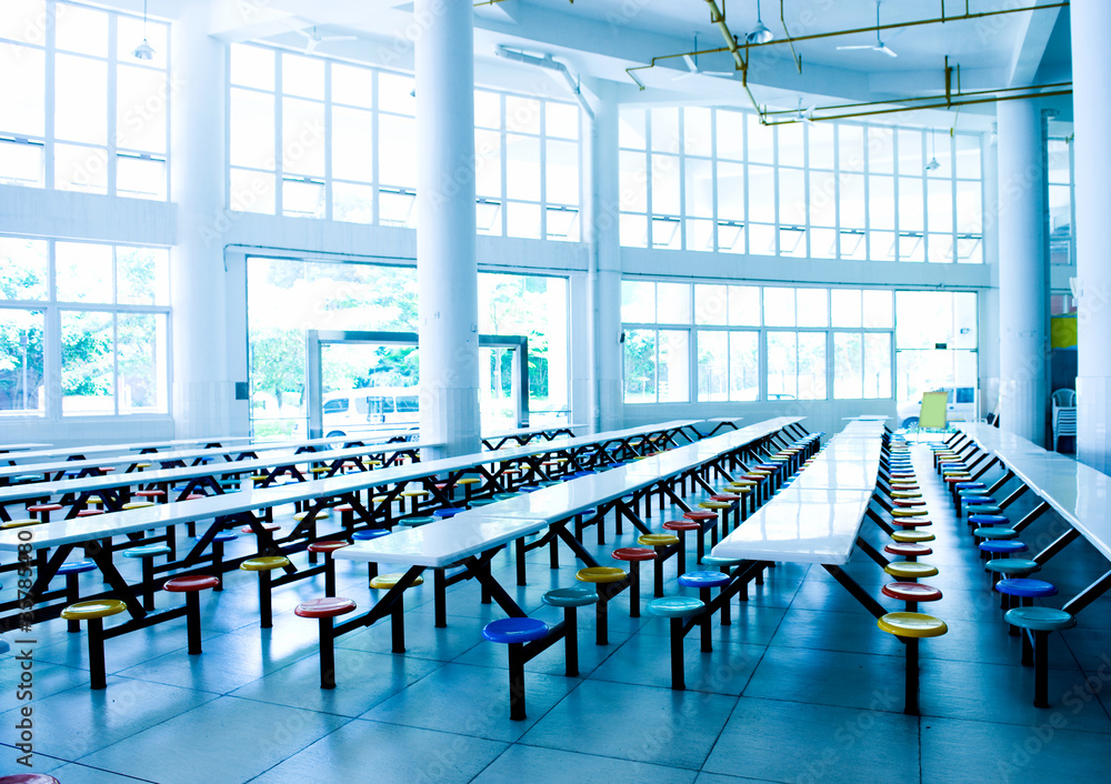 school cafeteria Stock Photo | Adobe Stock