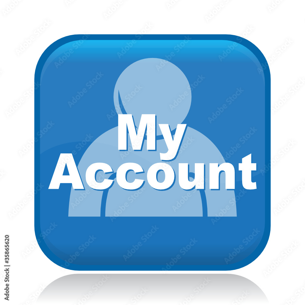 MY ACCOUNT ICON Stock Vector | Adobe Stock