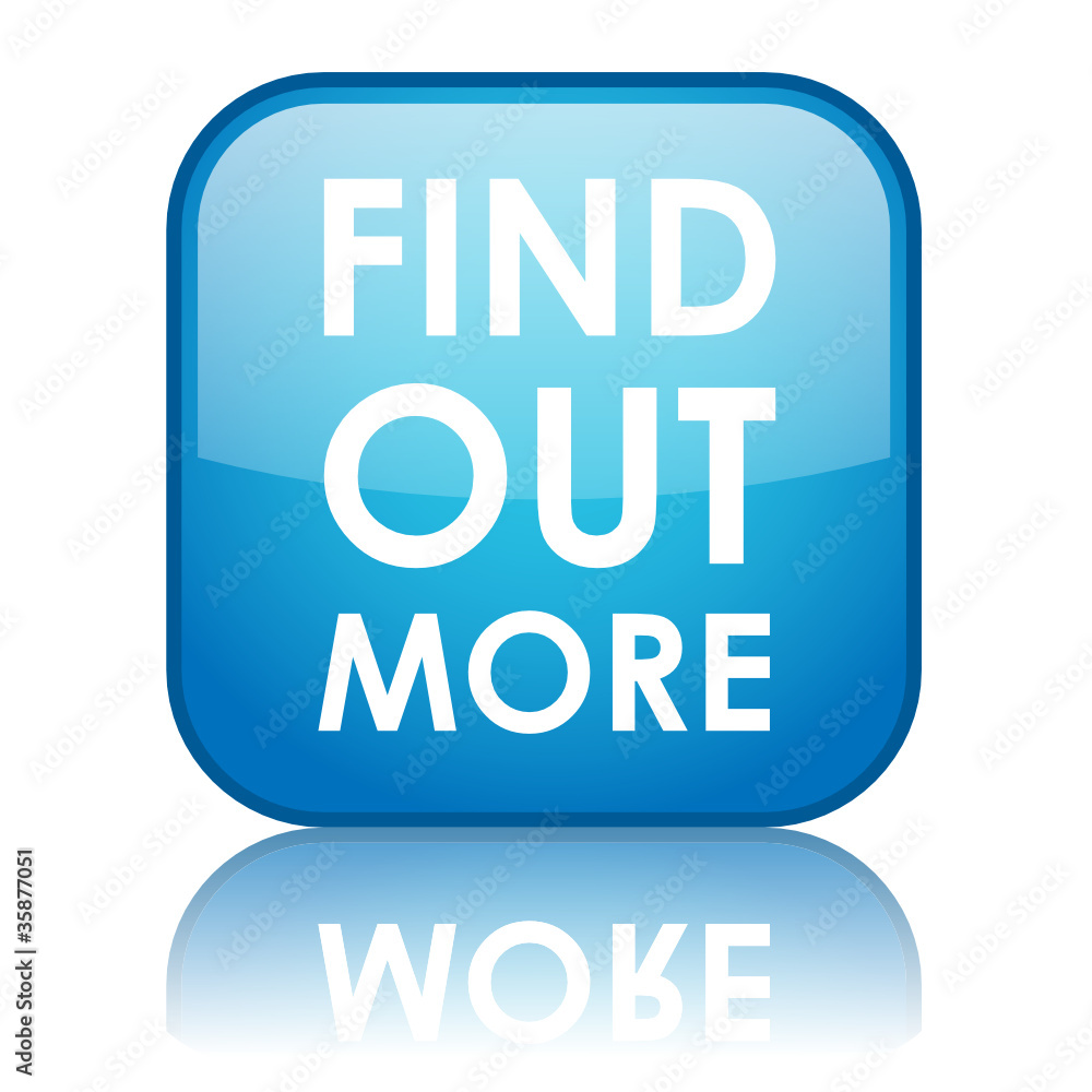 "FIND OUT MORE" Web Button (search learn information about us) Stock ...