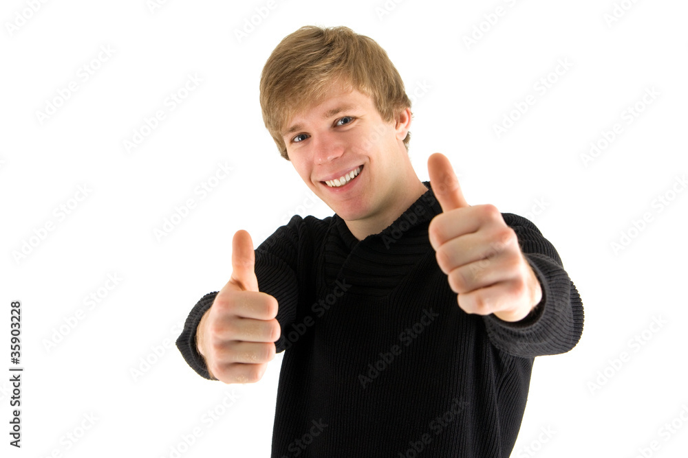 Daumen hoch Stock Photo | Adobe Stock