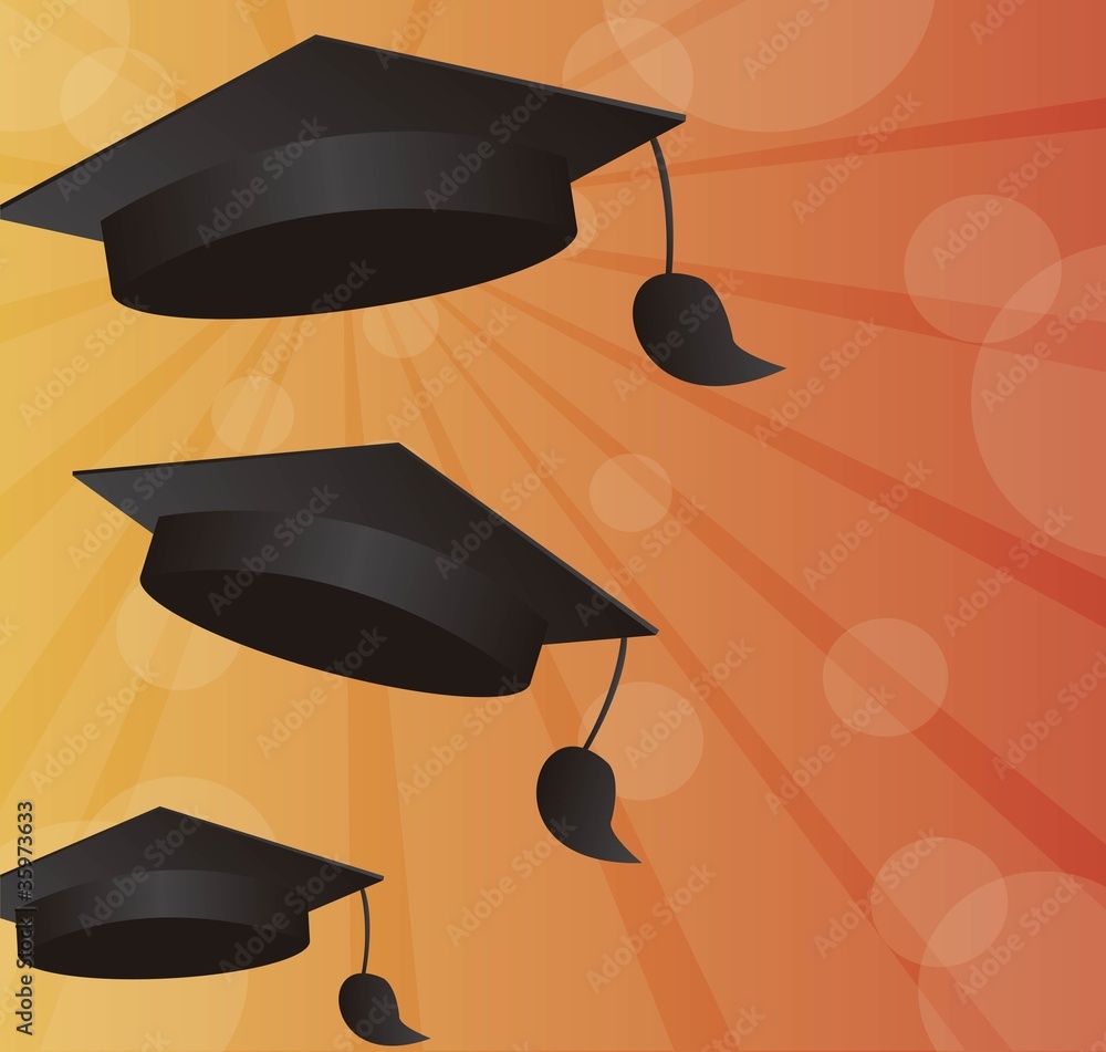 graduation background Stock Vector | Adobe Stock