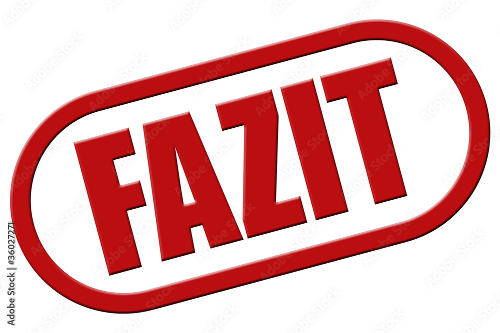 Stempel rot rel FAZIT Stock-Illustration | Adobe Stock