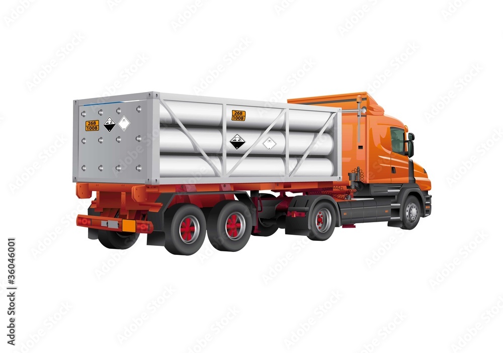 multiple element gas container MEGC Stock Vector | Adobe Stock