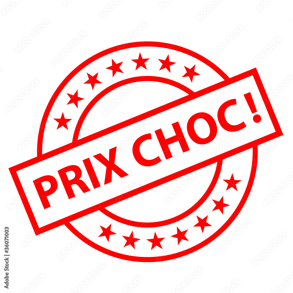 Tampon "PRIX CHOC" (soldes déstockage promotions offre spéciale) Stock ...