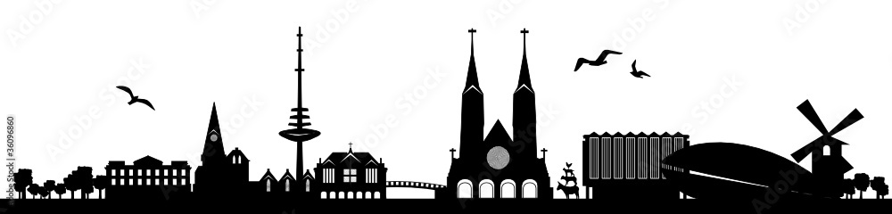 Bremer Skyline Stock Vector | Adobe Stock