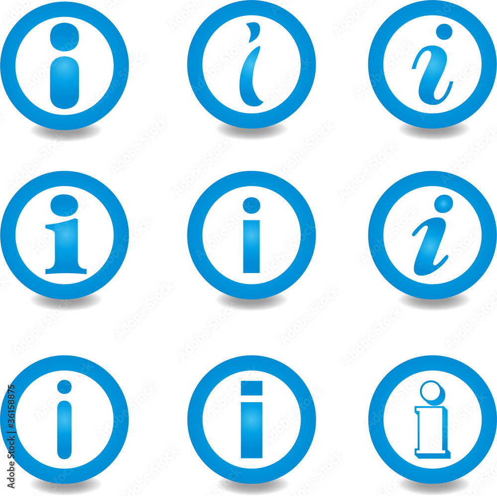 Info, Information, Zeichen, Symbol, Icon Stock-Vektorgrafik | Adobe Stock