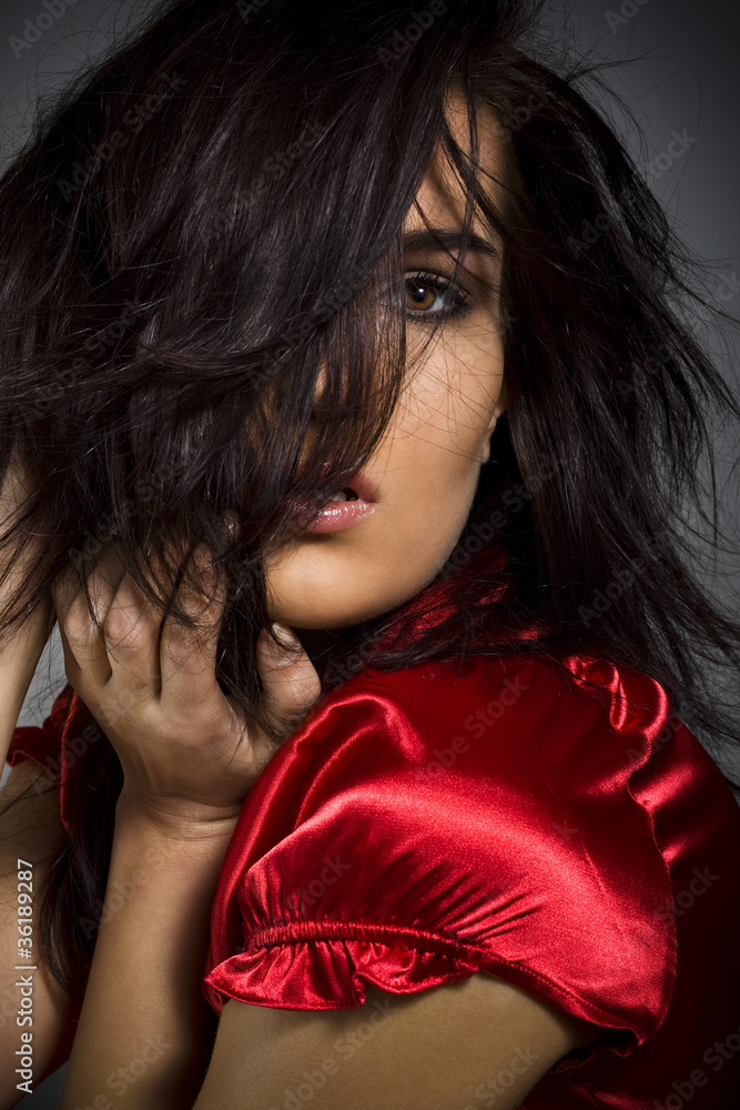 red portrait Stock Photo | Adobe Stock