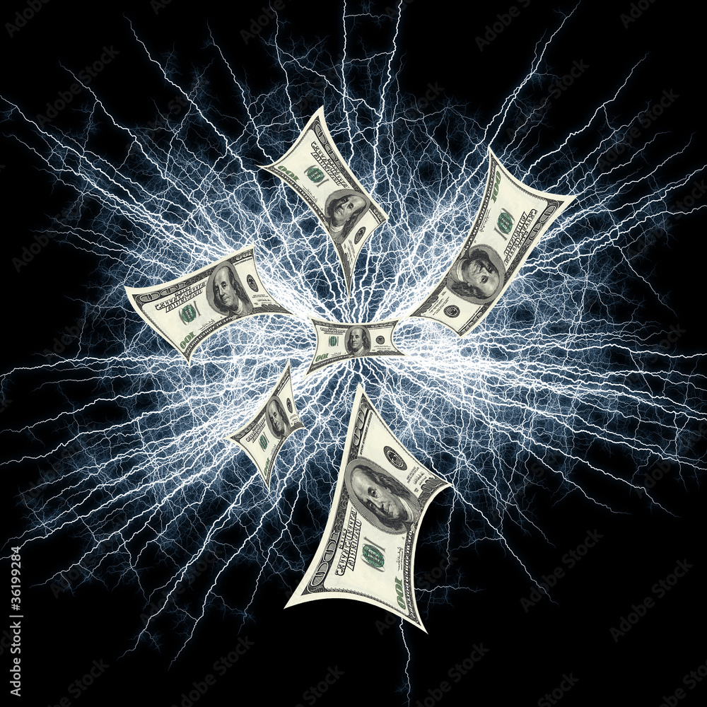 Flying Money Wallpaper