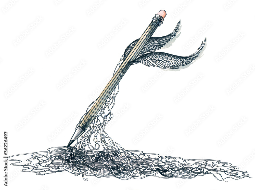 magic pencil (series C) Stock Illustration | Adobe Stock