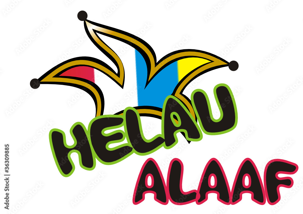 helau alaaf narrenkappe Stock-Vektorgrafik | Adobe Stock