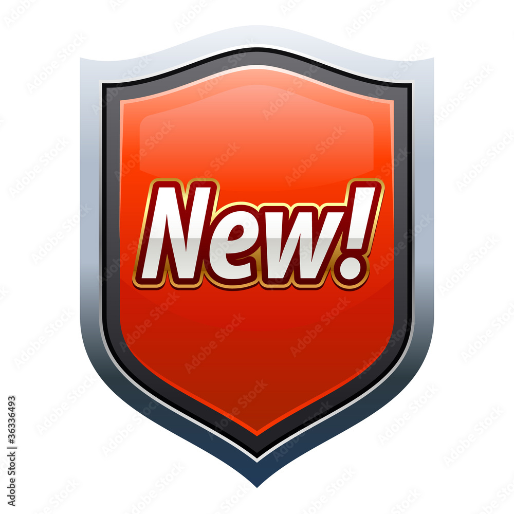 Red Shield With The Inscription new Stock Vektorgrafik Adobe Stock red-shield-with-the-inscription-new-stock-vektorgrafik-adobe-stock