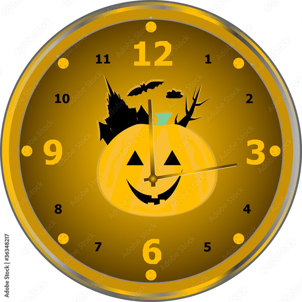 Time to celebrate party isolated clock vector Stock Vector | Adobe Stock