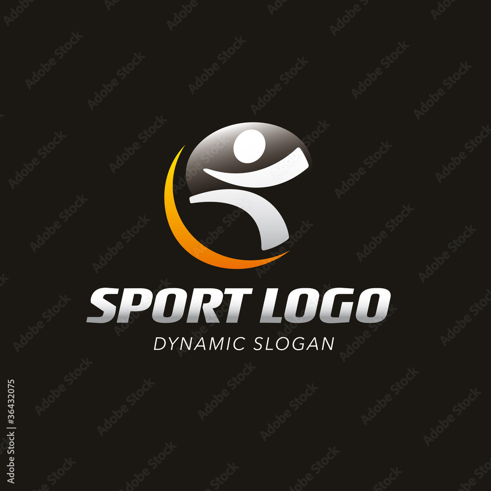 sport logo, logo club sportif Stock-Vektorgrafik | Adobe Stock